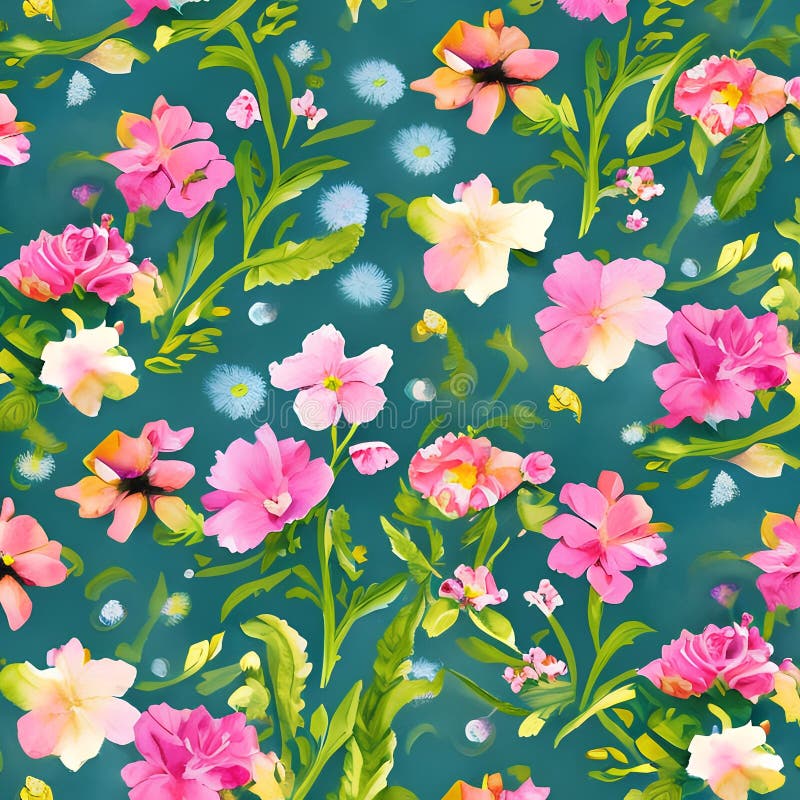 953 Watercolor Floral Patterns: a Whimsical and Floral Background ...