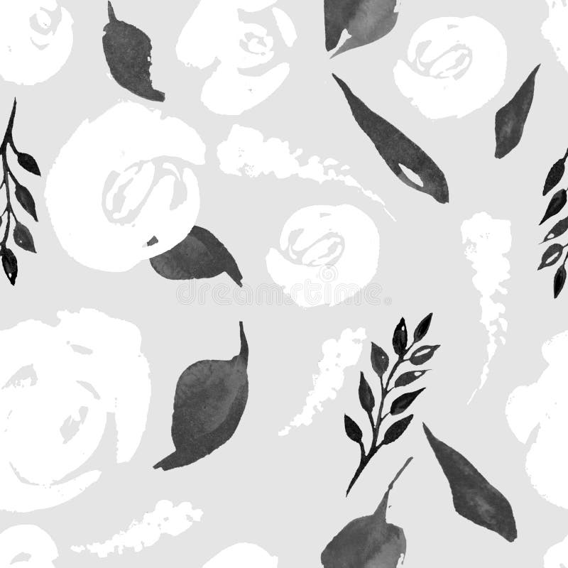 Watercolor Floral Repeat Pattern. Can Be Used As a Print for Fabric ...