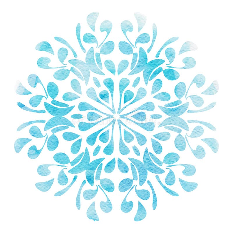 Blue Floral Circle Pattern in Gzhel Style Stock Vector - Illustration ...