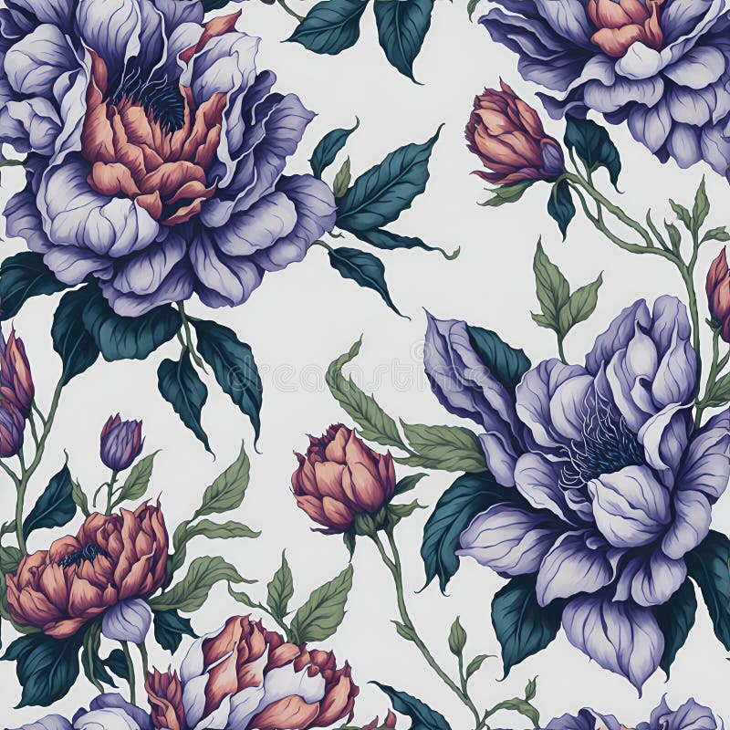 Watercolor Flower Patterns, Arcane Patterns of Flowers Inspired by ...