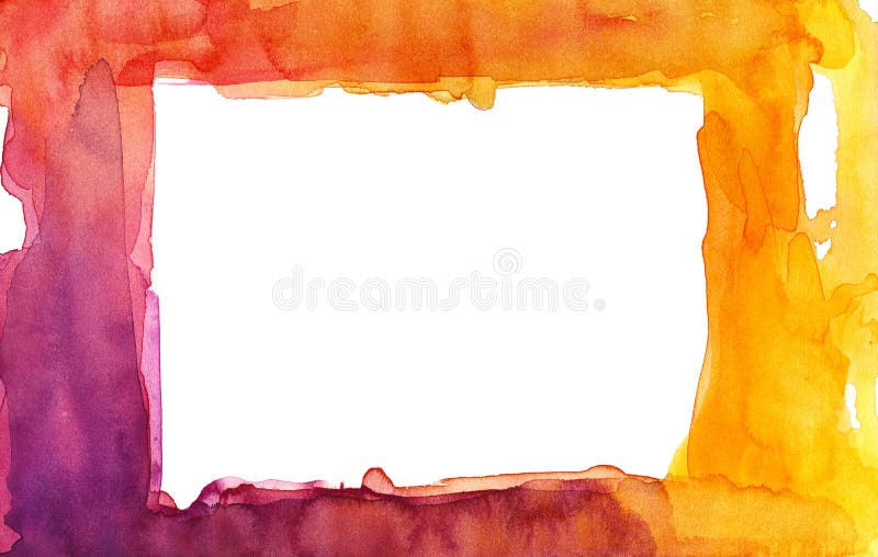 Watercolor frame design stock illustration. Illustration of watercolour ...