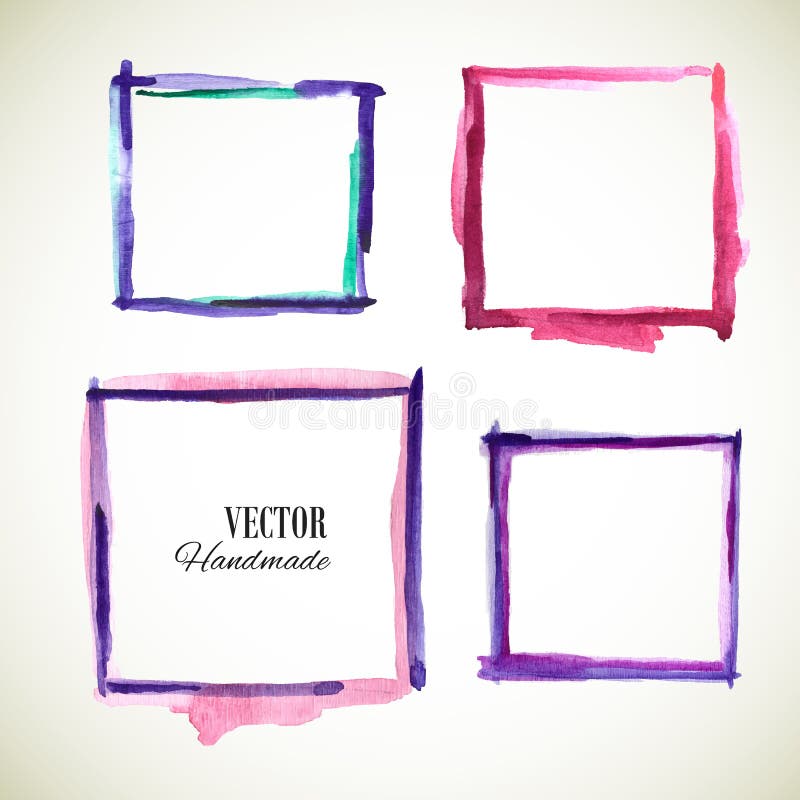 Watercolor-frame-violet stock vector. Illustration of light - 65518129