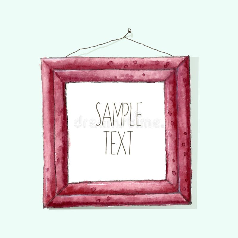 Watercolor frames. stock vector. Illustration of creativity - 59824190