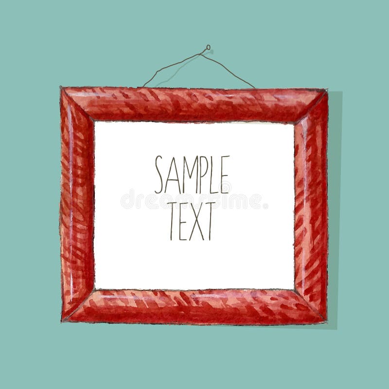 Watercolor frames. stock vector. Illustration of decoration - 59824804