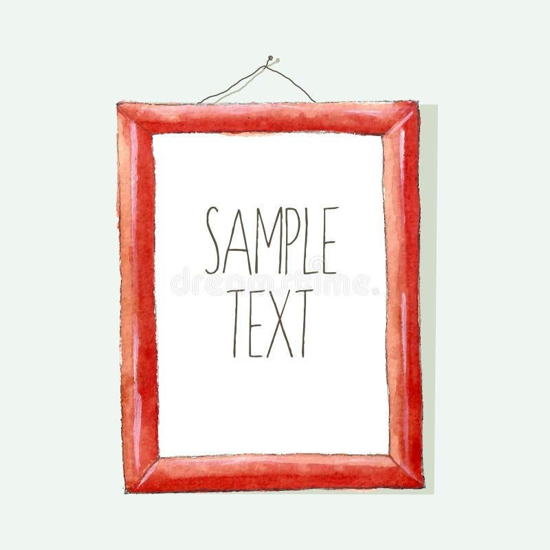 Watercolor frames. stock vector. Illustration of decoration - 59825066