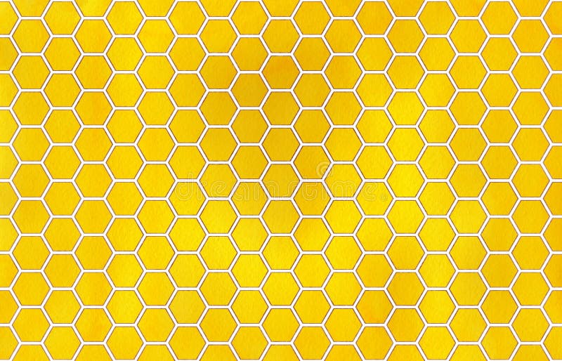 Watercolor Geometrical Comb Pattern. Stock Illustration - Illustration ...