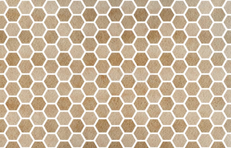 Watercolor Geometrical Comb Pattern Stock Illustration - Illustration ...