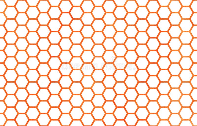 Watercolor Geometrical Comb Pattern. Stock Illustration - Illustration ...