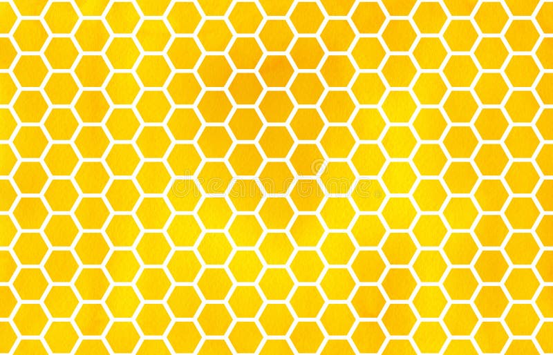 Watercolor Geometrical Comb Pattern. Stock Illustration - Illustration ...