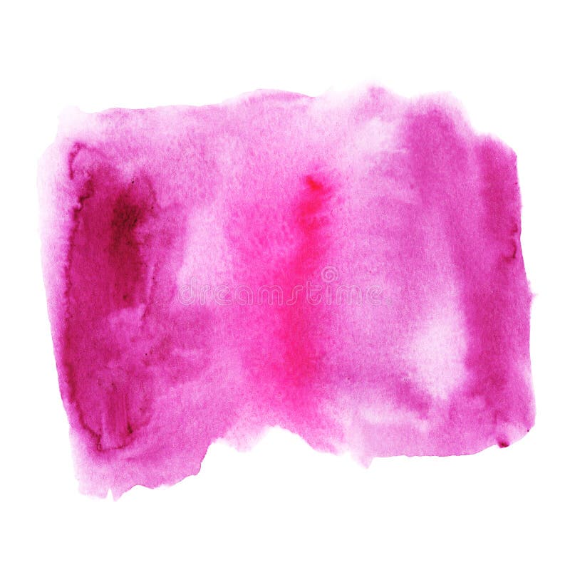 Watercolor Gradient Pink Violet Illustration on White Background Stock ...