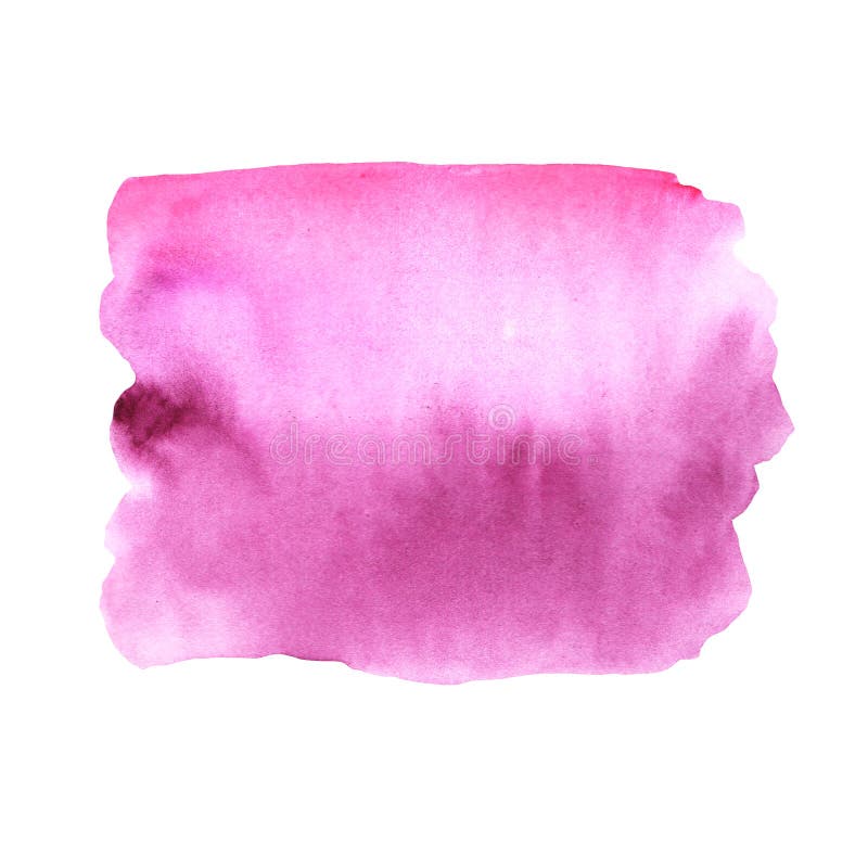 Watercolor Gradient Pink Violet Illustration on White Background Stock ...