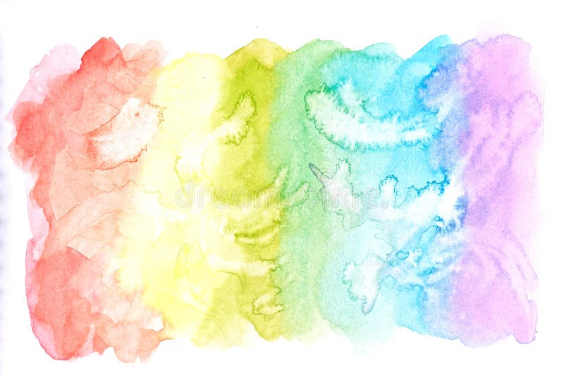 Watercolor Graphical Material for Illustration of Multicolor ...