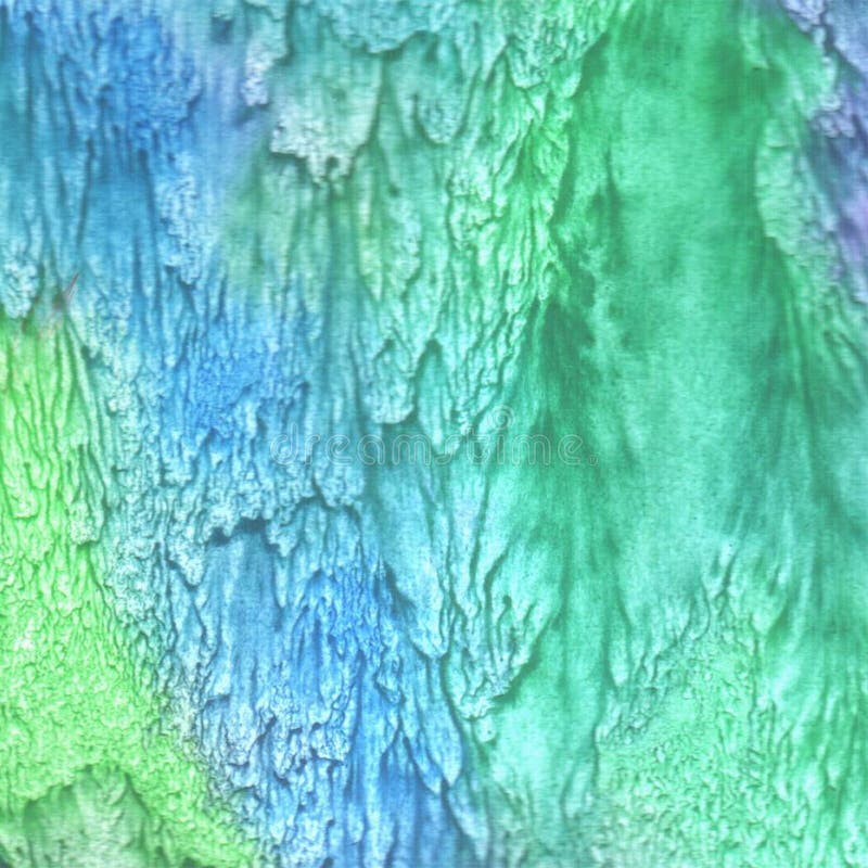 Watercolor Green and Blue Fluid Texture. Stock Illustration ...