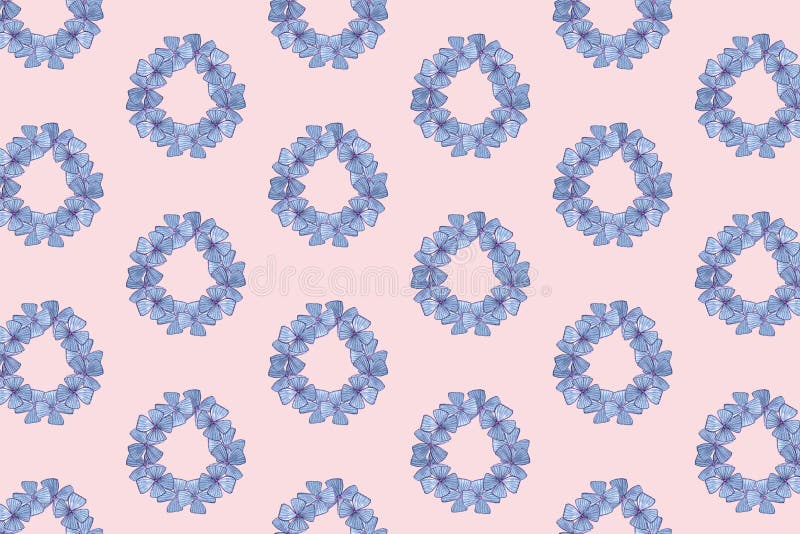 Watercolor Hand Drawn Flower Summer Pink Pattern Stock Illustration ...