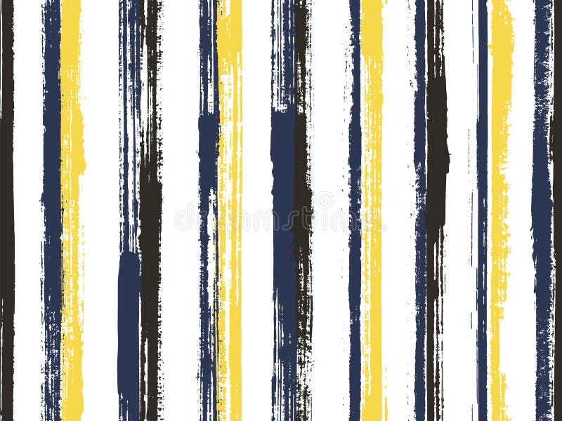 Watercolor Hand Drawn Parallel Lines Vector Seamless Pattern. Abstract ...