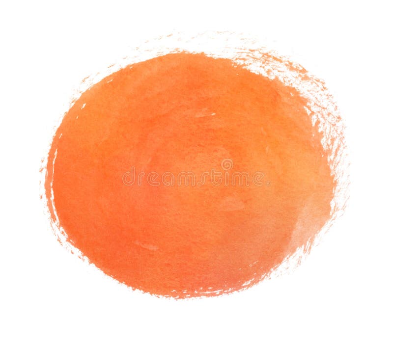 Watercolor Hand Drawn Round and Oval Shape Banner Stock Photo - Image ...