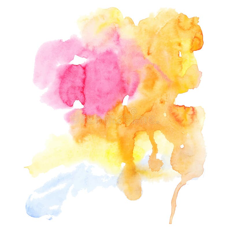 Watercolor Hand Painted Corners Design. Watercolor Composition F Stock ...