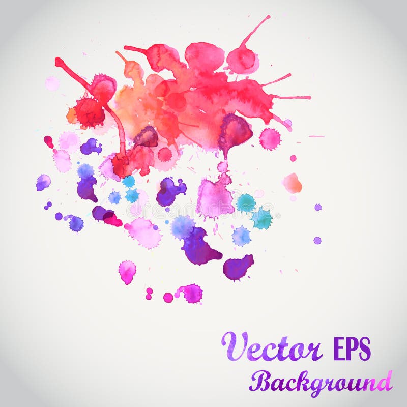 Watercolor Hand Painted Corners Design. Watercolor Composition F Stock ...