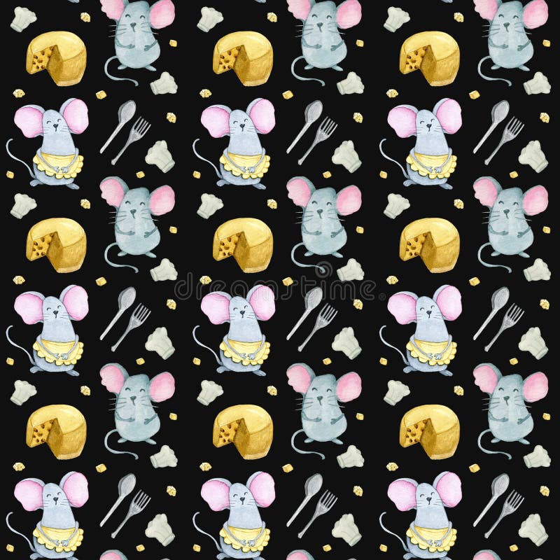 Seamless mice pattern stock vector. Illustration of cartoon - 21506528