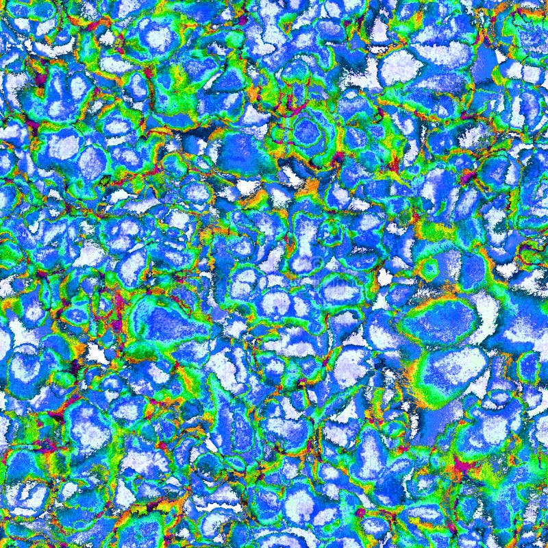 Watercolor Hand Painted Seamless Pattern. Mixed Stock Illustration ...