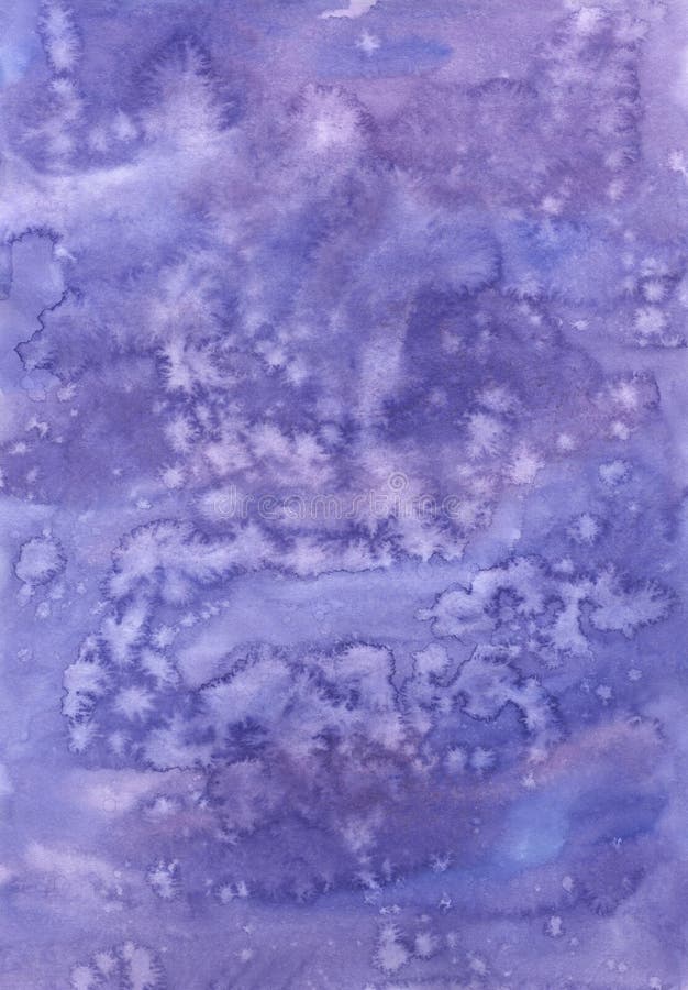 Watercolor Hand Painted Very Peri Design Stock Image - Image of ...