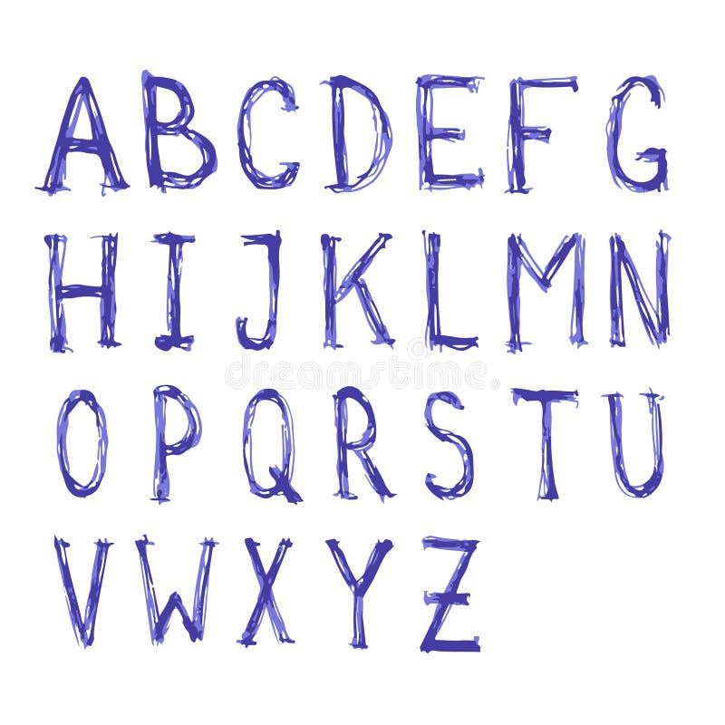 Graffiti Font Hand Written Alphabet Stock Illustrations – 1,624 ...