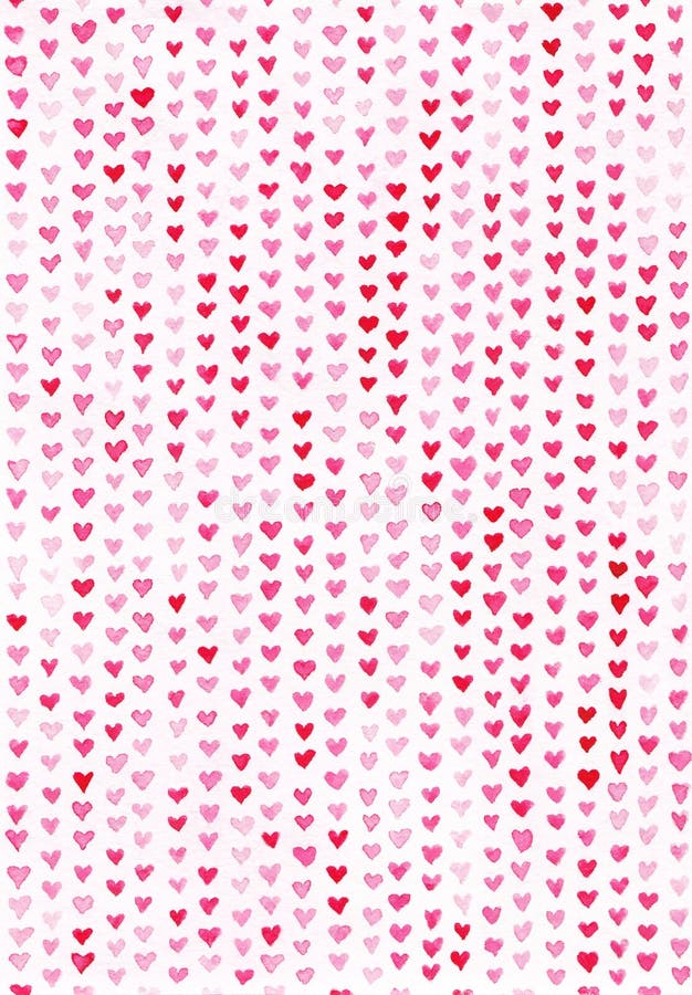 Tiny Hearts stock vector. Illustration of watercolour - 50037233