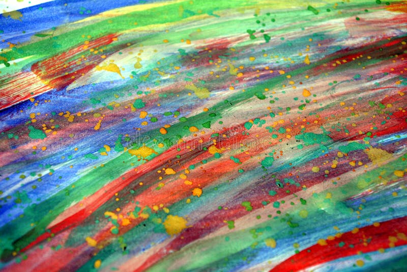 Watercolor Hues and Yellow Spots, Abstract Background Stock Photo ...