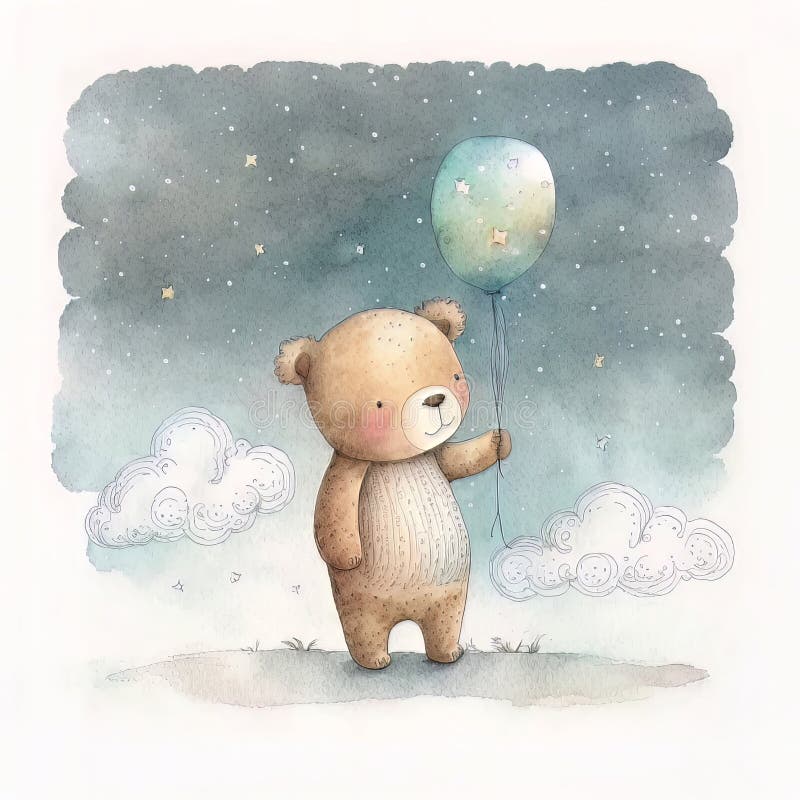 Watercolor Bear Balloon Stock Illustrations – 1,181 Watercolor Bear Balloon Stock Illustrations ...