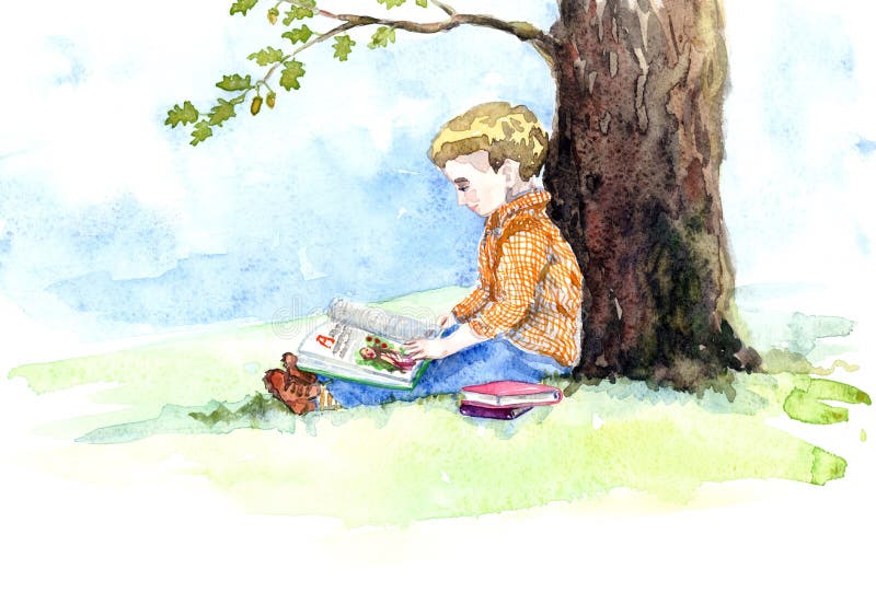 Boy Reading Book Under Tree Stock Illustrations – 170 Boy Reading Book ... Boy Reading Book Under Tree Stock Illustrations – 170 Boy Reading Book ...