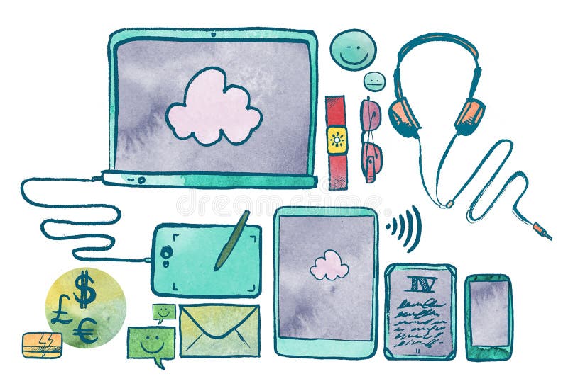 Communication Devices Clipart