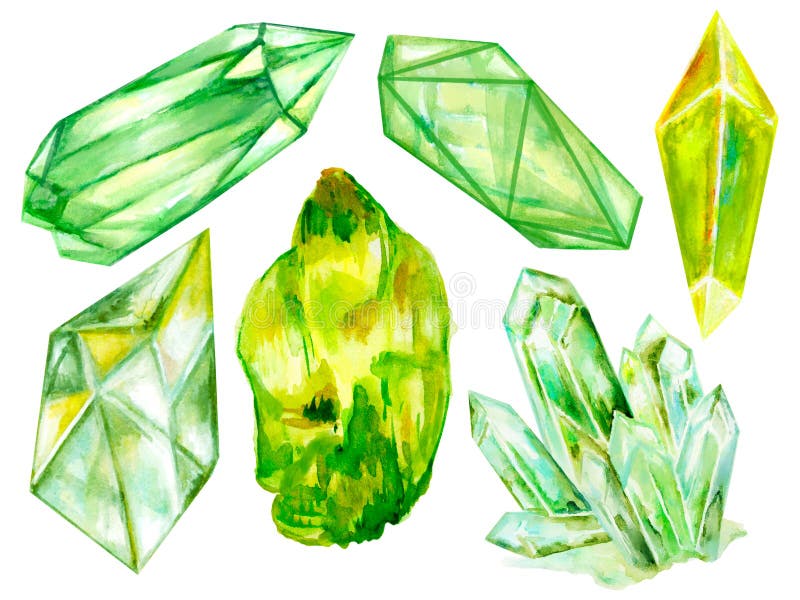 Beryl Stone Watercolor Stock Illustrations – 10 Beryl Stone Watercolor ...