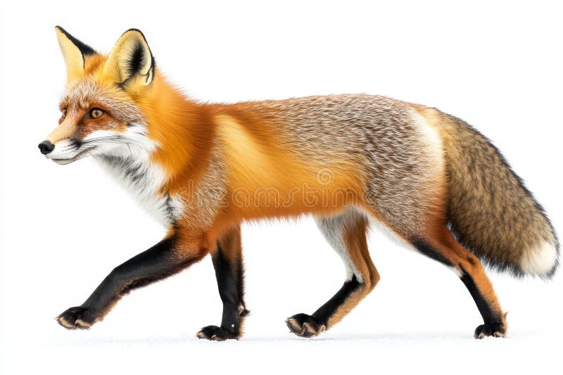 A Watercolor Illustration of a Hand Drawing Animal Set Includes a Fox ...