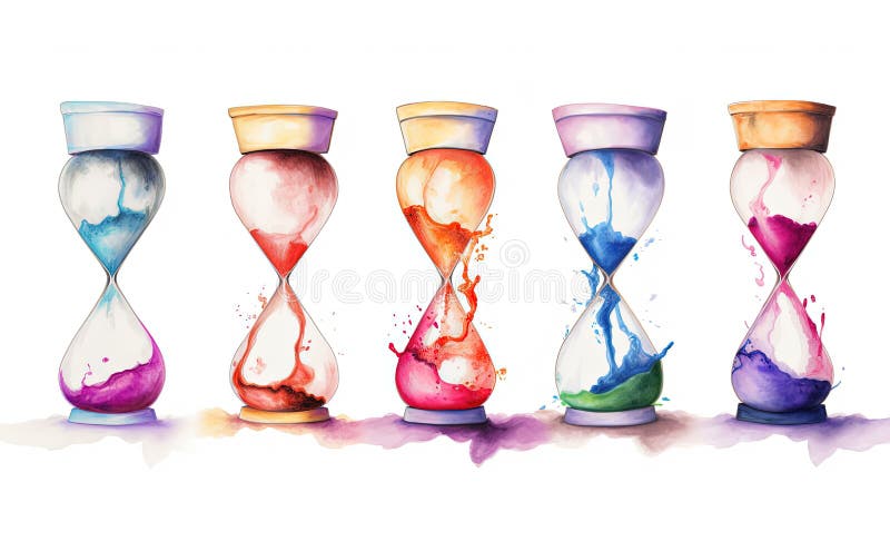 Multiple Hourglasses Stock Illustrations – 110 Multiple Hourglasses ...