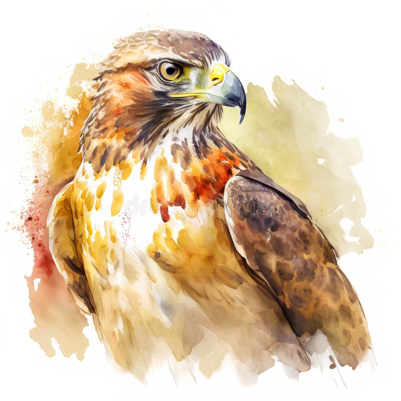 Watercolor Red Tailed Hawk Stock Illustrations – 18 Watercolor Red Tailed Hawk Stock ...
