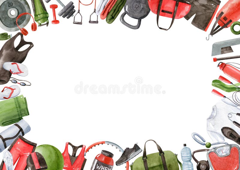 Gym Border Stock Illustrations – 785 Gym Border Stock Illustrations ...