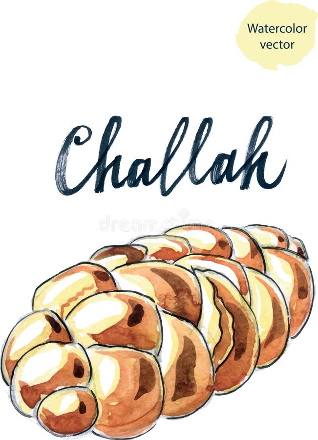 Round Challah Clip Art