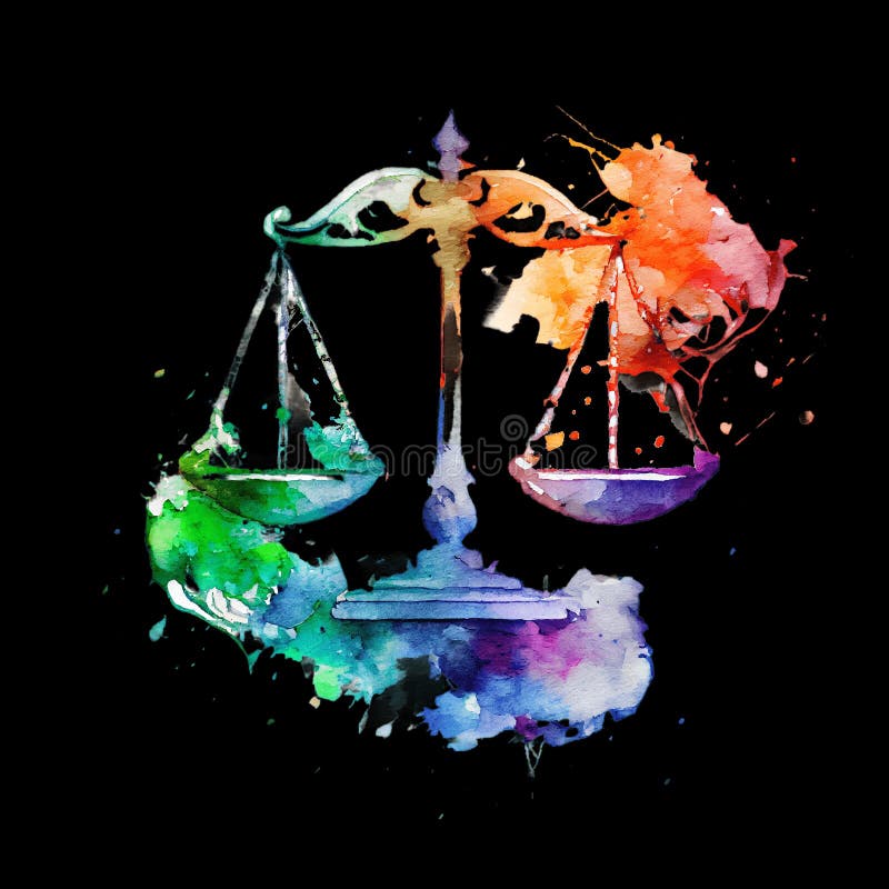 Rainbow Libra Scales Stock Illustrations – 18 Rainbow Libra Scales ...