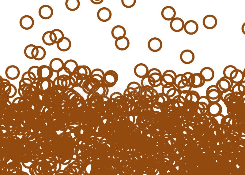 Watercolor Light Brown Bubbles Isolated On White Background Stock ...