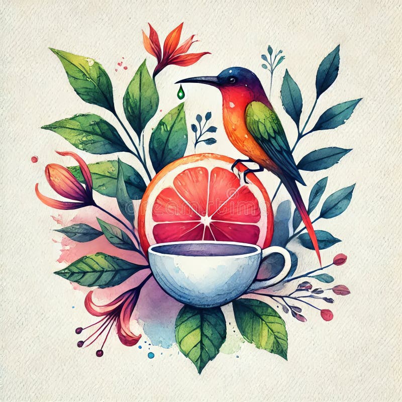 Watercolor Logo Logo Design Using Watercolor Techniques Stock ...