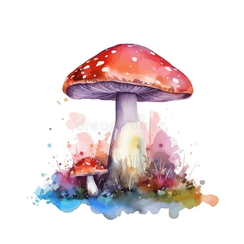 Watercolor Toadstool Stock Illustrations – 1,172 Watercolor Toadstool ...