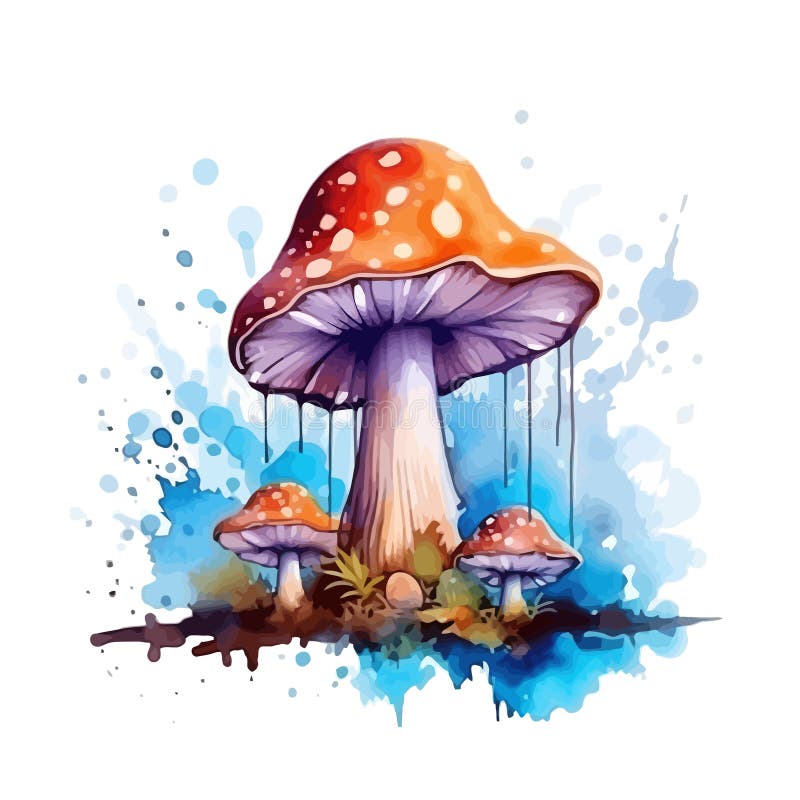 Watercolor Toadstool Stock Illustrations – 1,172 Watercolor Toadstool ...
