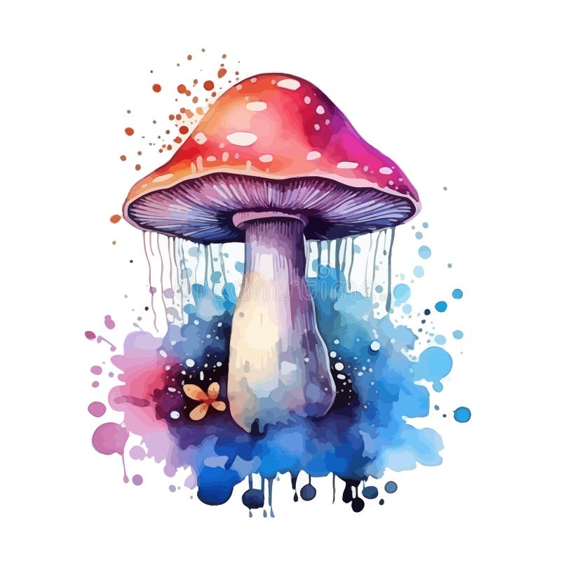 Watercolor Toadstool Stock Illustrations – 1,172 Watercolor Toadstool ...