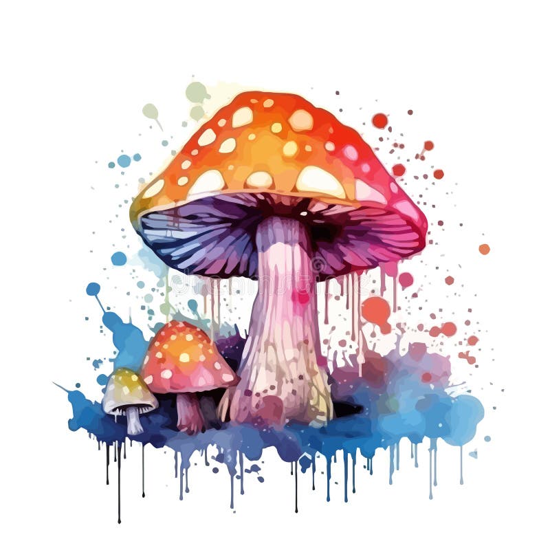 Toadstool Watercolor Stock Illustrations – 1,159 Toadstool Watercolor ...