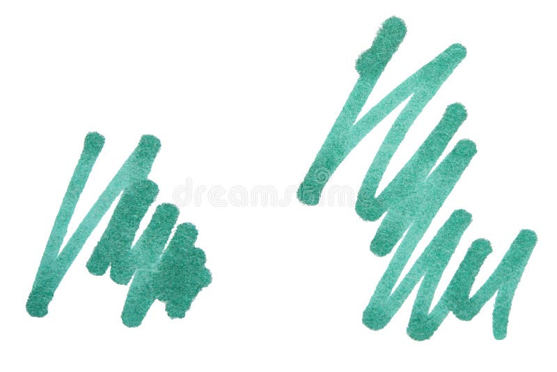 Watercolor Marker Hand Drawn Paper Texture Strokes Isolated Stock Image ...