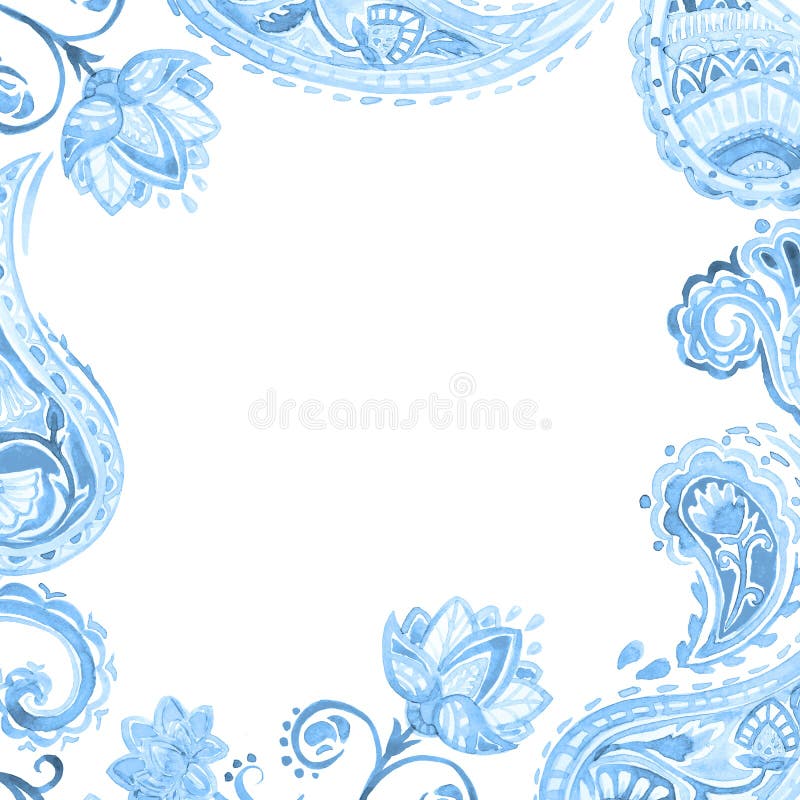 Watercolor Native Indian Frame Stock Illustration - Illustration of ...