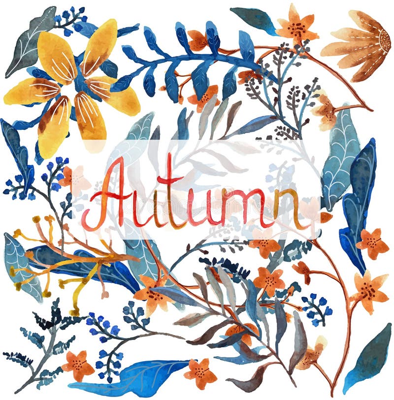 Watercolor natural pattern stock vector. Illustration of natural - 44239810