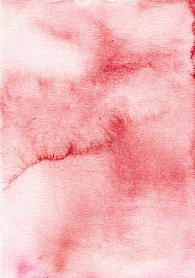 Watercolor Messy Red Background Texture Hand Painted Stock Illustration ...