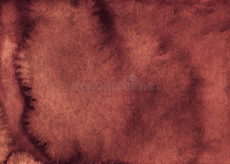 Watercolor Old Rusty Red Color Background. Elegant Deep Red Backdrop ...