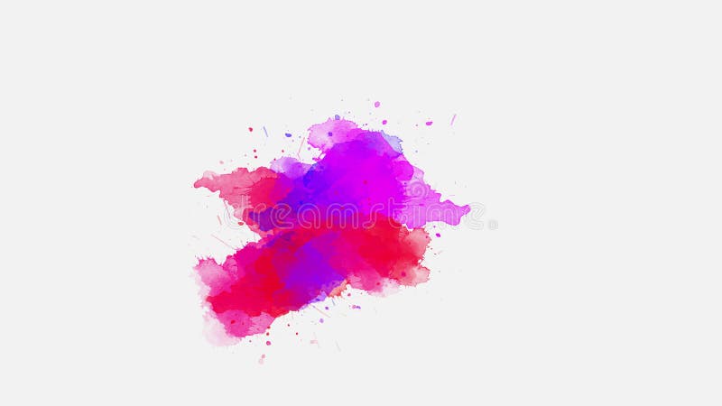 Watercolor Paint Brush Stroke Effect Animation in Slowmotion Stock ...